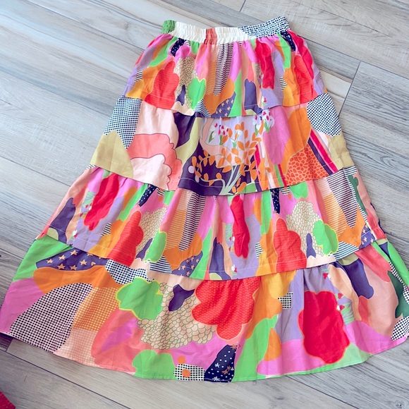Skirts | Colorful Tiered Maxi Skirt | Poshmark